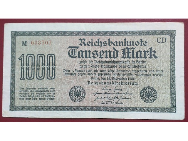 1000 MARK 1922 CD