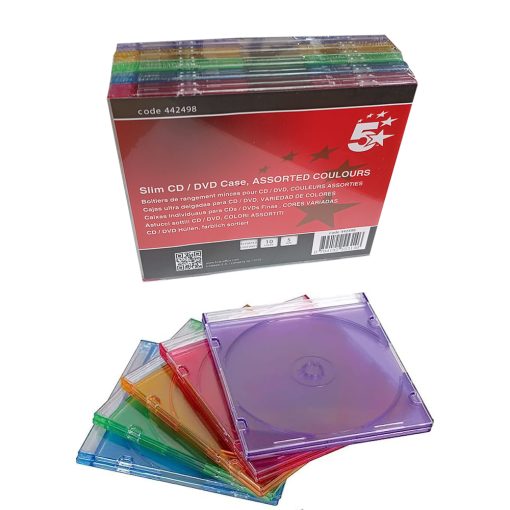 KUTIJA ZA CD/DVD SLIM U BOJAMA