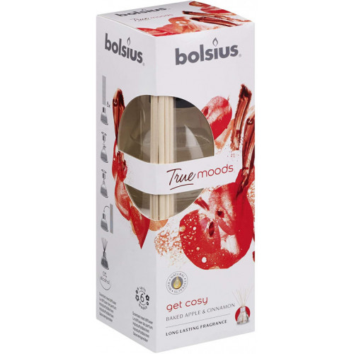 Bolsius mirisni difuzor sa štapićima 45ml - Get Cosy True Moods (cimet i pečene jabuke)