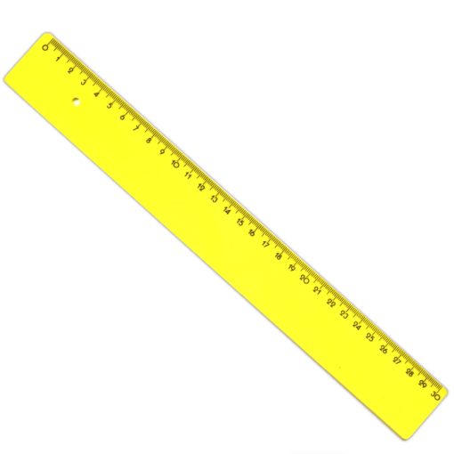 LENJIR 30cm PVC ŽUTI