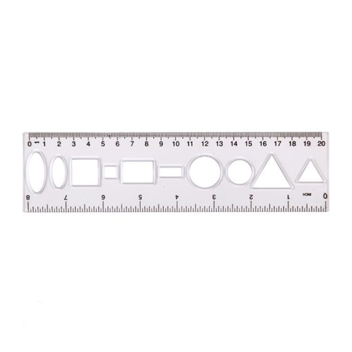 MATEMATIČKI LENJIR 20cm ARK PVC