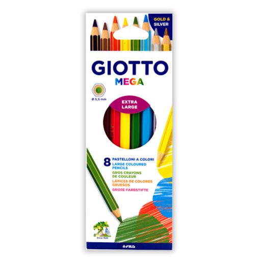 DRVENE BOJE GIOTTO JUMBO 8 BOJA