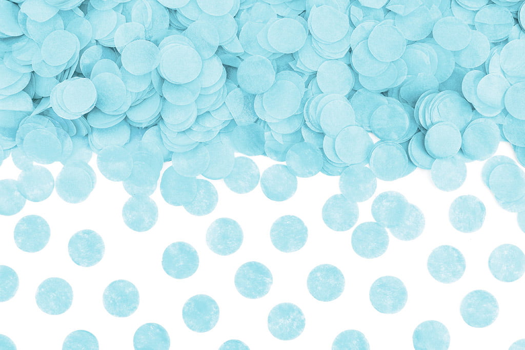 Papirne konfete – svetlo plave