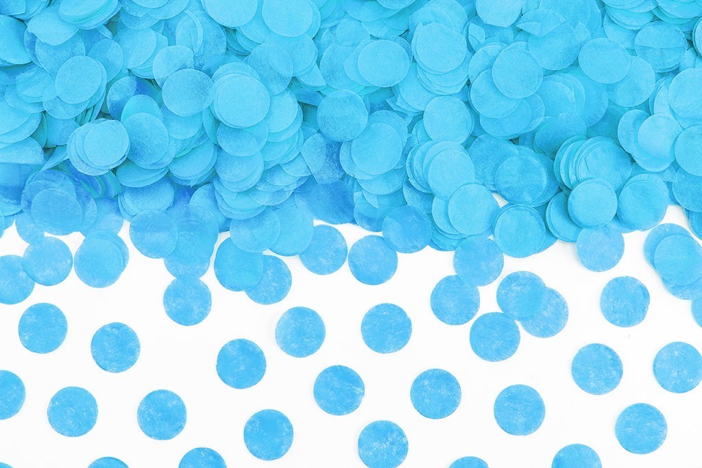 Papirne konfete – plave