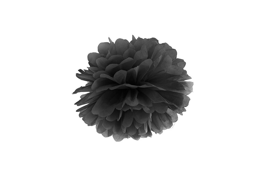 Pompom crni – 25cm