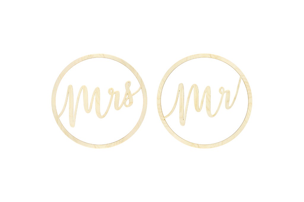 Viseća dekoracija Mr & Mrs