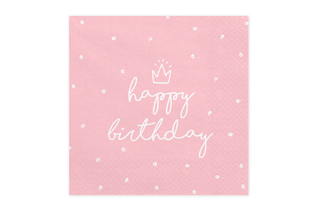 Salvete Happy birthday 11 33cm – 20 kom