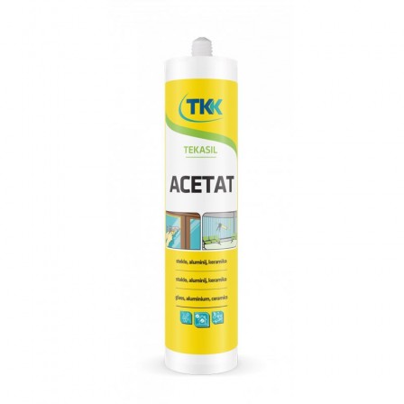 Silikon univerzalni Tekasil Acetat beli - TKK280ml