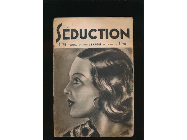 PREDRATNI EROTSKI FRANCUSKI PULP CASOPIS SEDUCTION 1938