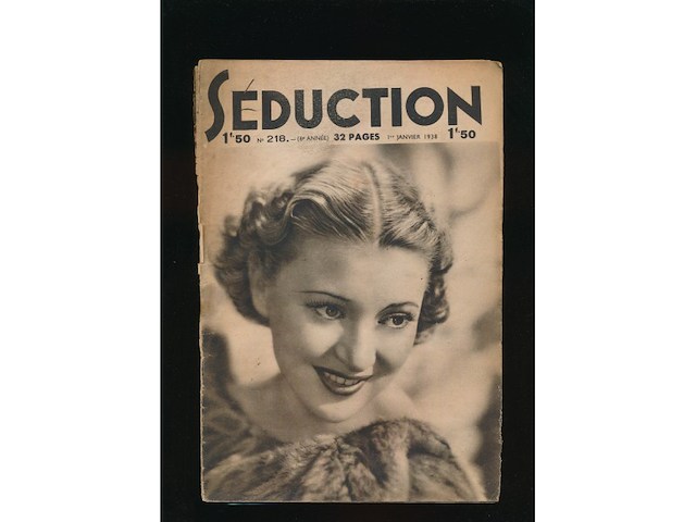 PREDRATNI EROTSKI FRANCUSKI PULP CASOPIS SEDUCTION 1938