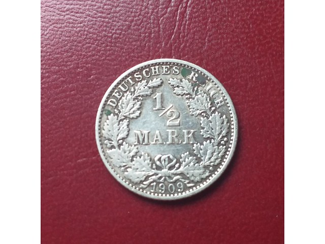 1/2 MARK 1909 E srebro