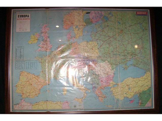 Karta Evropa 1980