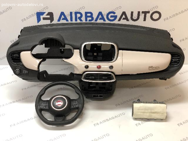 FIAT 500X SET AIRBAG SET VAZDUŠNI JASTUK POJASI TABLA