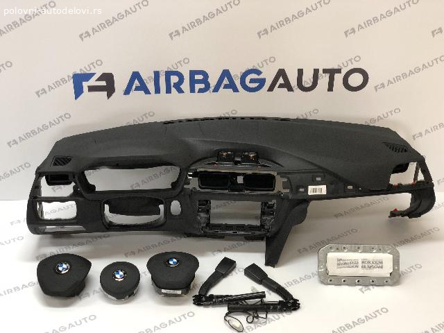 BMW 4 F32 33 36 SET AIRBAG SET VAZDUŠNI JASTUK POJASI TABLA