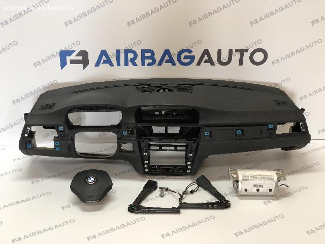 BMW 3 E90 91 92 SET AIRBAG SET VAZDUŠNI JASTUK POJASI TABLA