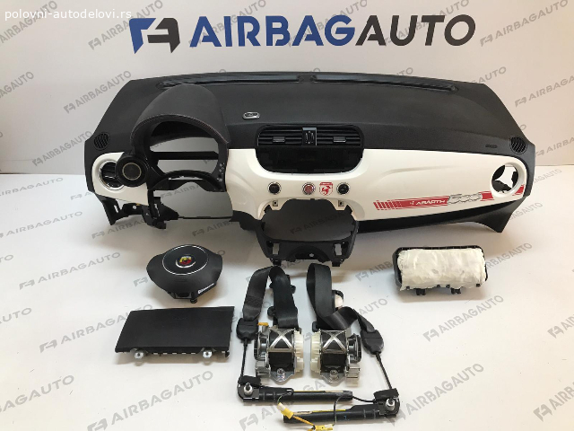 FIAT ABARTH SET AIRBAG SET VAZDUŠNI JASTUK POJASI TABLA