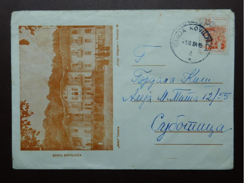 Banja Koviljača - koverta 1964