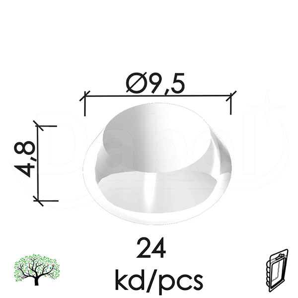 Odbojnik samol. za nameštaj UC Trans fi9,5×4,8mm (24kom)