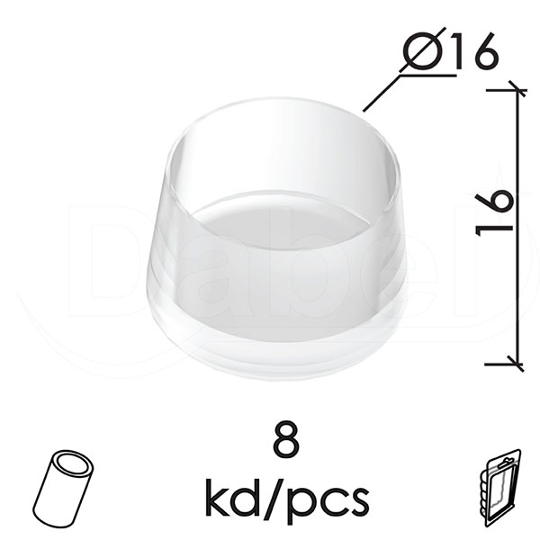 Navlaka za nogare stolica SN2 Trans fi16mm (8kom)