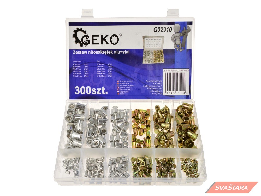 Set matica čelične i aluminijske M3-M10 300 kom