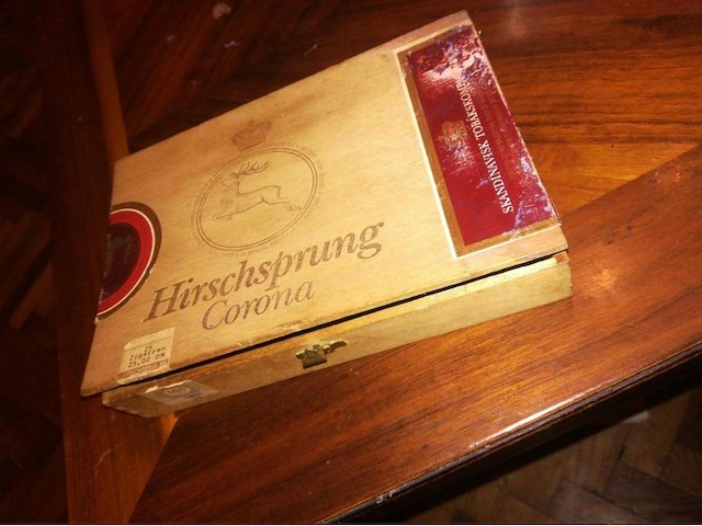 Hirschsprung Corona HQ Danish Cigars prazna kutija