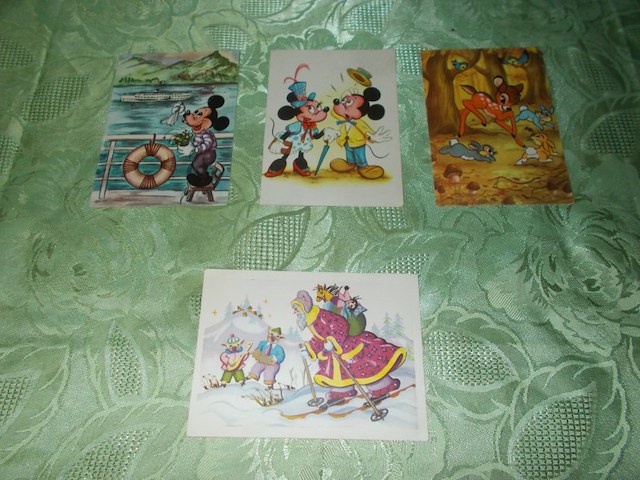 Walt Disney razglednice iz 60-ih godina x 4