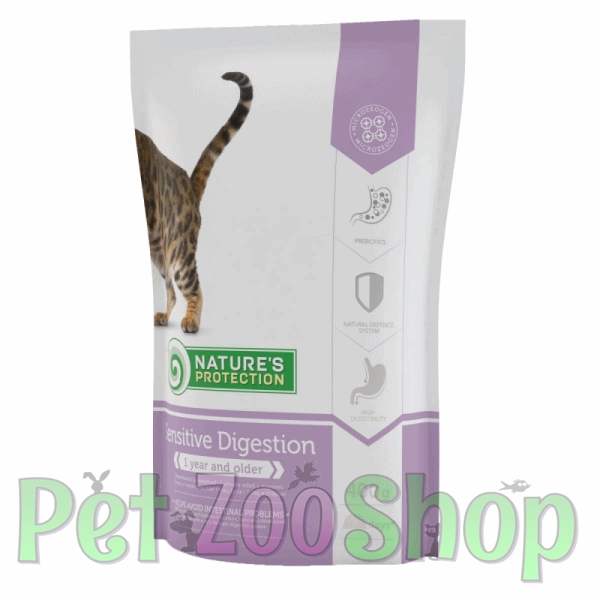 Nature`s Protection Hrana za osetljive mačke Sensitive Digestion, Živina, 400 gr