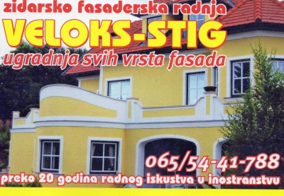 zidarsko fassaderska radnja VELOKS-STIG...