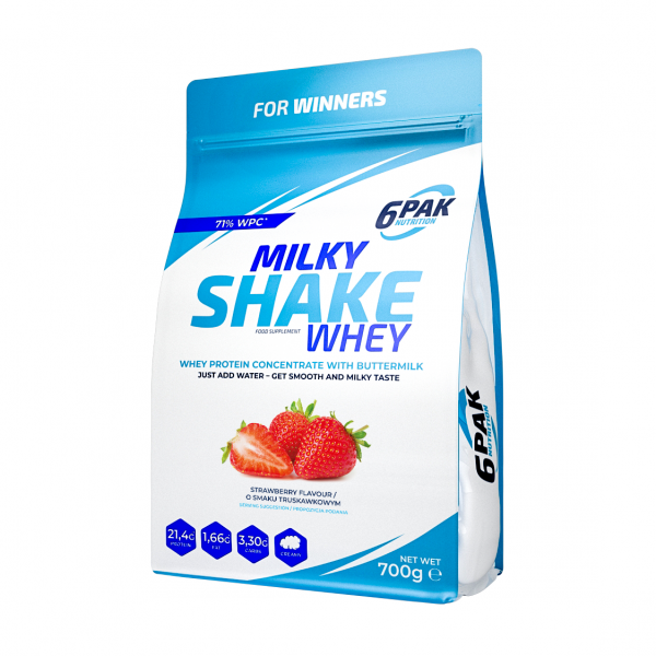 6PAK Milky Shake Whey 700gr kivi jagoda