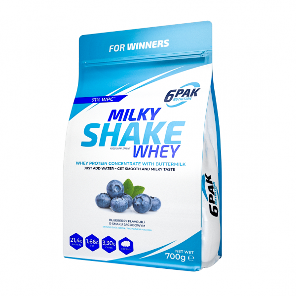 6PAK Milky Shake Whey 700gr borovnica