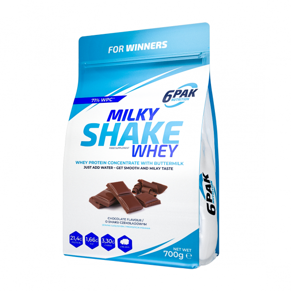 6PAK Milky Shake Whey 700gr čokolada