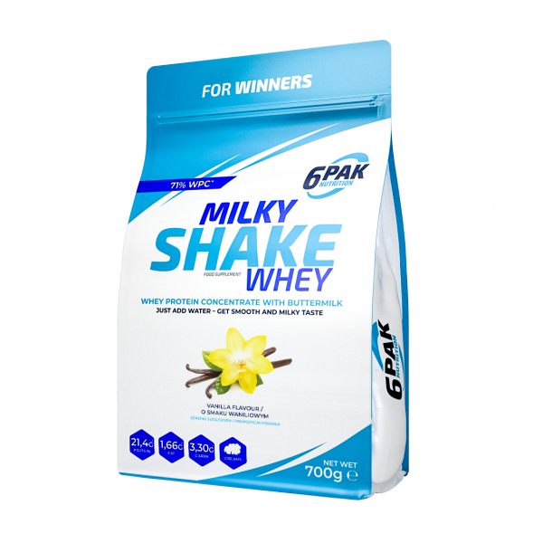 6PAK Milky Shake Whey 700gr vanila