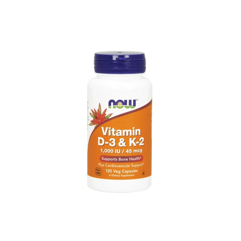 Vitamin D3 & K2, 1000 IU/45mcg, 120 VCAPS
