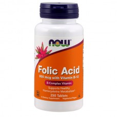 Folic Acid (800mcg) + B-12 (25mcg), 250kap