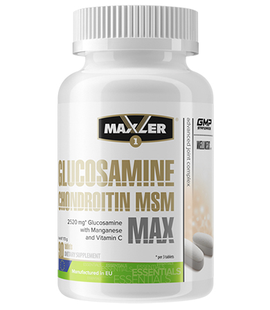 GLUCOSAMINE CHONDROITIN MSM MAX 90T.