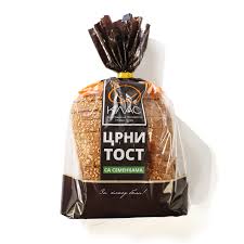 Crni tost sa semenkama 500 gr Pekara As