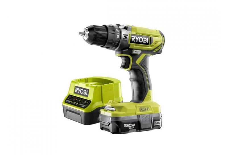 Ryobi ONE+ R18PD2-113S Aku vibraciona bušilica + baterija i punjač