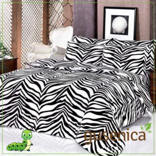 Posteljina za bračni krevet zebra dezen