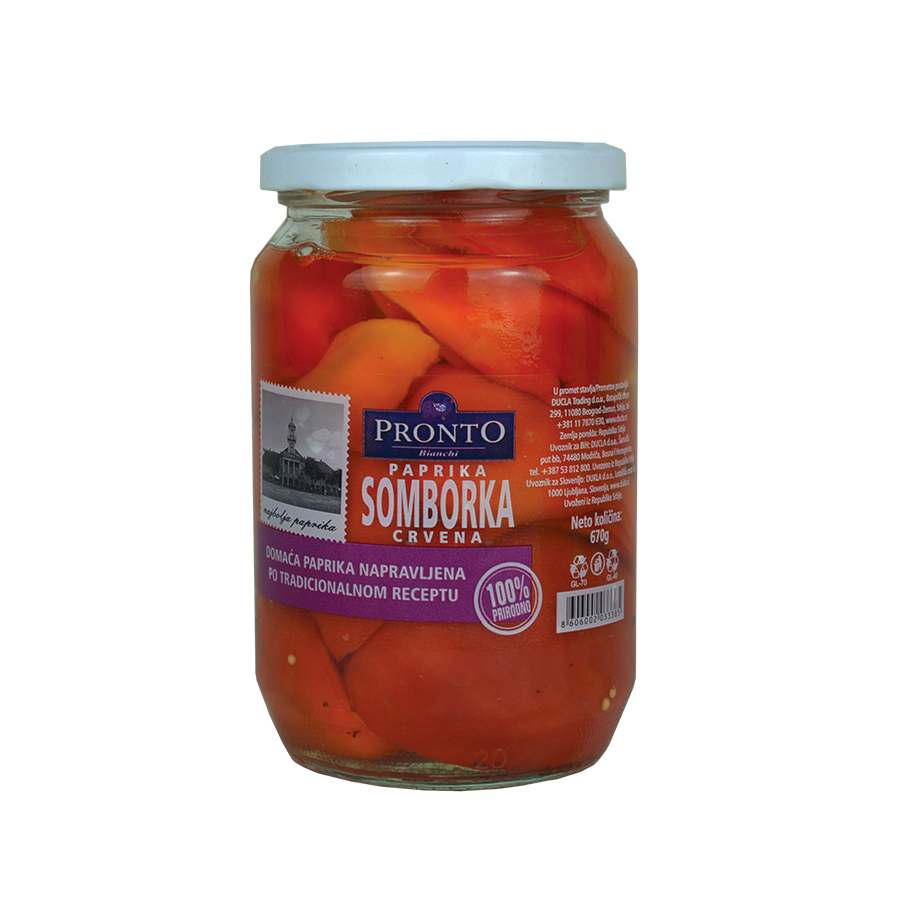 Pronto barena paprika somborka crvena 720ml