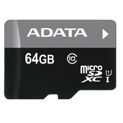 AData MicroSD (AUSDX64GUICL10-RA1) 64GB class 10+adapter memorijska kartica
