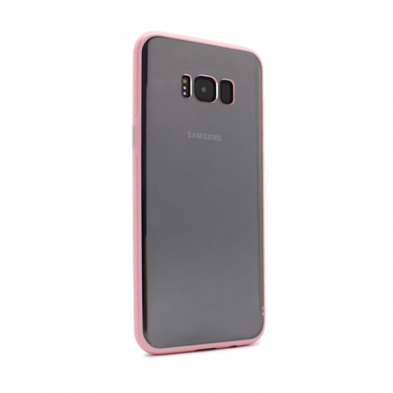 Maska Clear Cover za Samsung G955 S8 plus roze