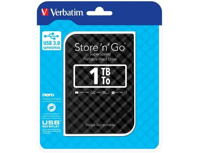 Verbatim StoreNgo II 1TB (53194) eksterni hard disk crni