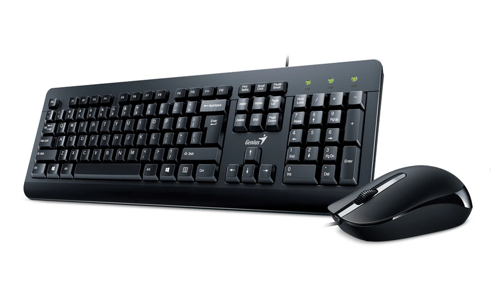 Genius KM-160 komplet tastatura+optički miš 1000dpi crni