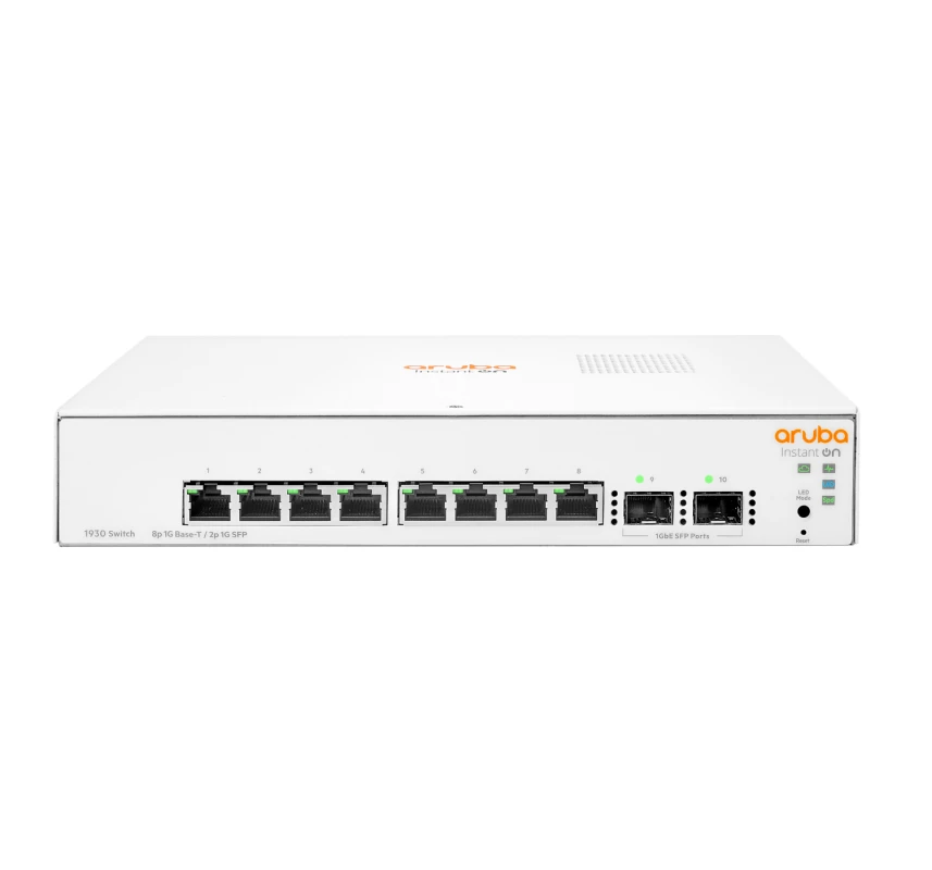 HPE ARUBA INSTANT On 1930 8G 2SFP (JL680A) switch 8-portni