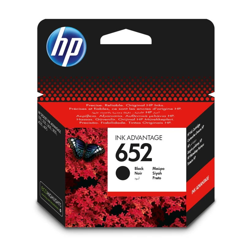 HP No.652 Black (F6V25AE)