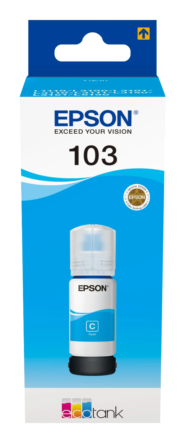 Epson 103 (POT01404) inkjet mastilo za štampače Epson L3151/L3150/L3111/L3110 cyan