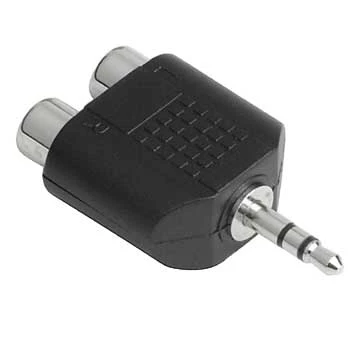 Hama Adapter (43359) 2x činč (ženski) na 3.5mm stereo (muški)