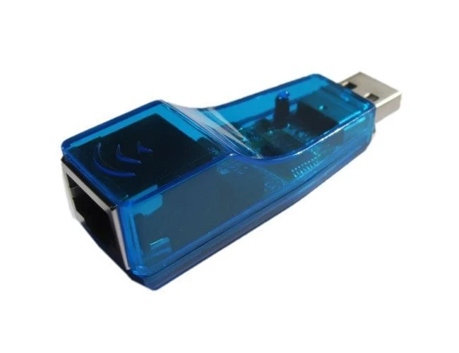 RED mrežni adapter USB 2.0 (muški) na RJ-45 (ženski) plavi