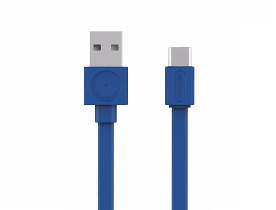 Allocacoc 10453BL/USBCBC kabl za punjač USB A (muški) na USB Type C (muški) 1.5m plavi