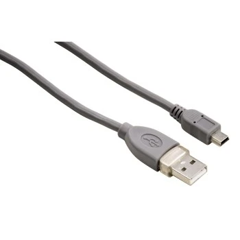 Hama (39661) kabl USB A (muški) na mini USB (muški) 0.25m sivi